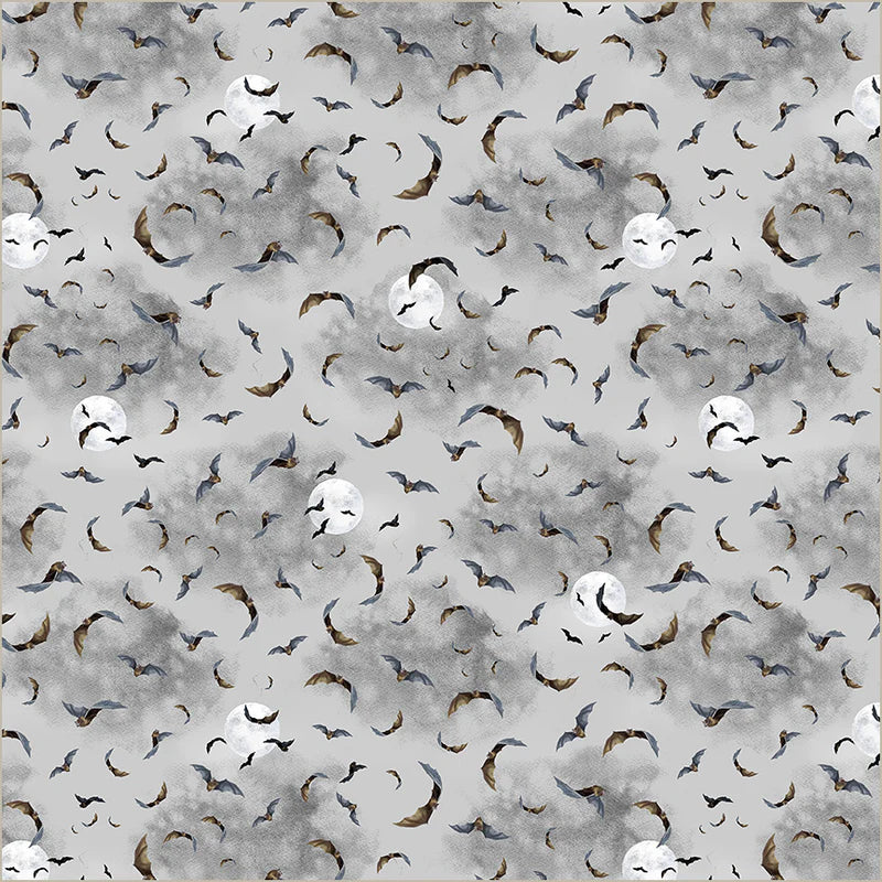 Windham Fabrics Happy Haunting Night Flight Fog Fabric