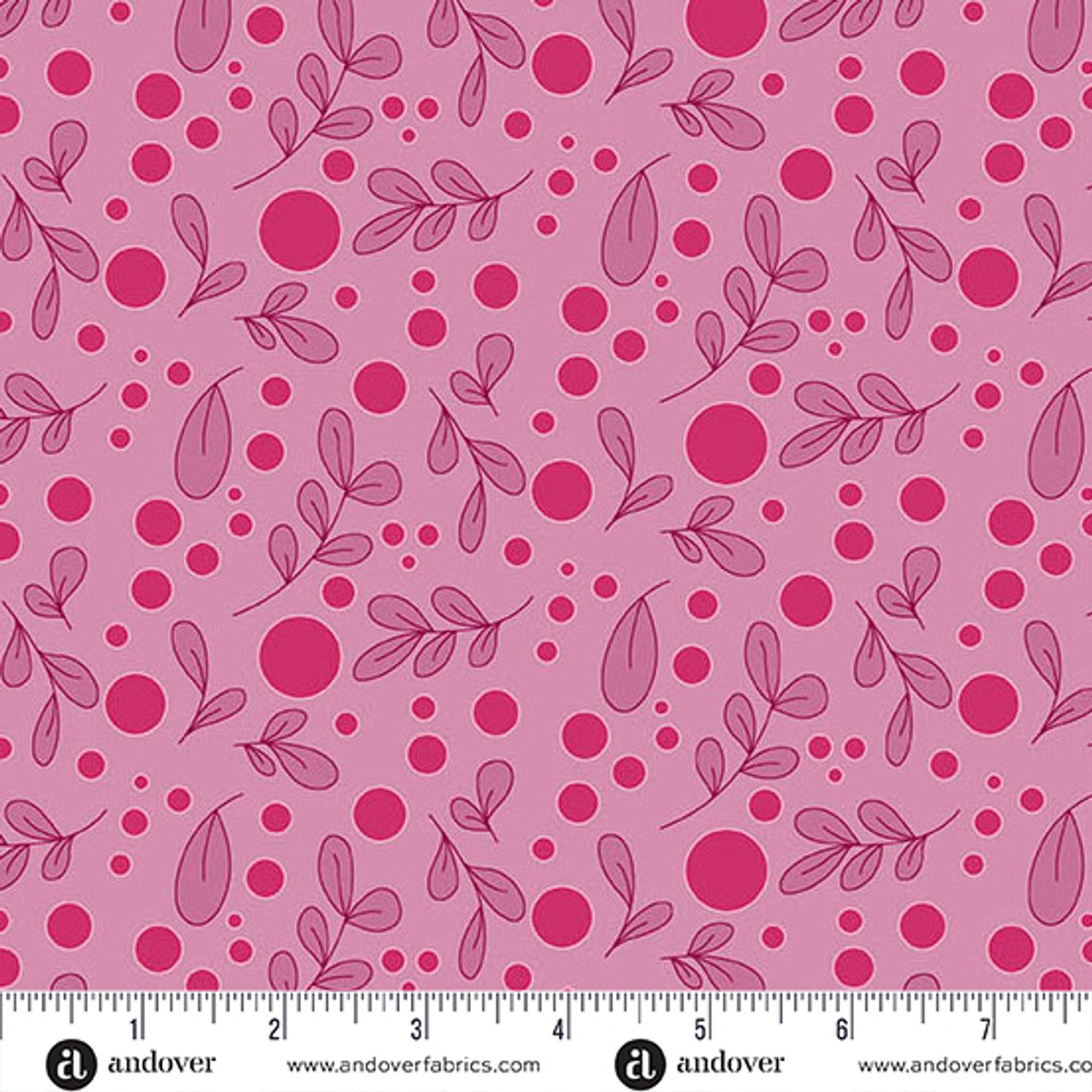 Andover A Song To Sing Eucalyptus Fizz Orchid Fabric