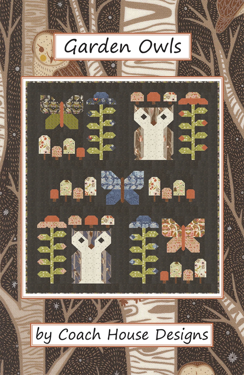 Coach House Designs Garden Owls Quilt Pattern