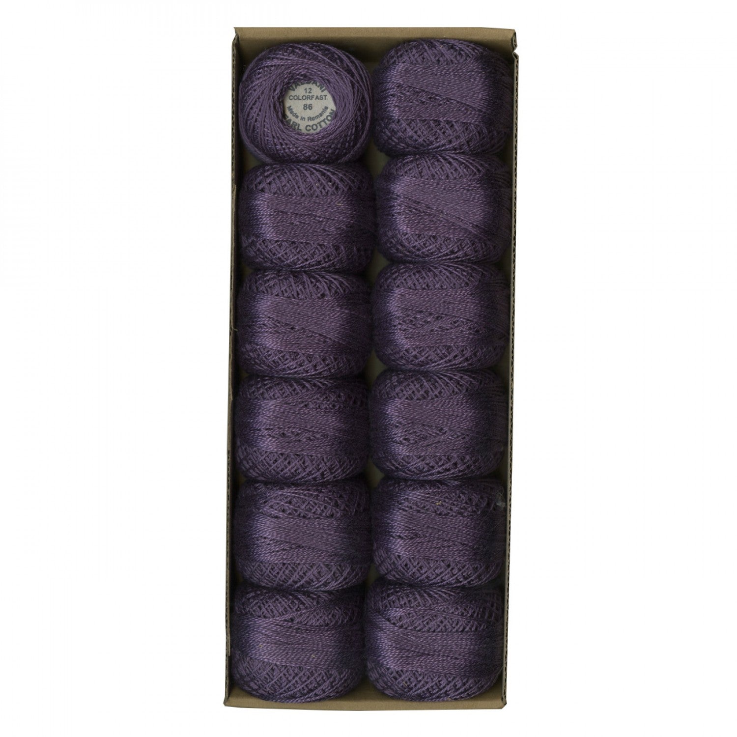 Valdani Pearl Cotton Size 12 Rich Plum