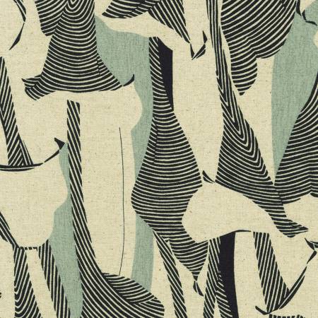 Robert Kaufman Cotton Flax Abstract Natural Fabric