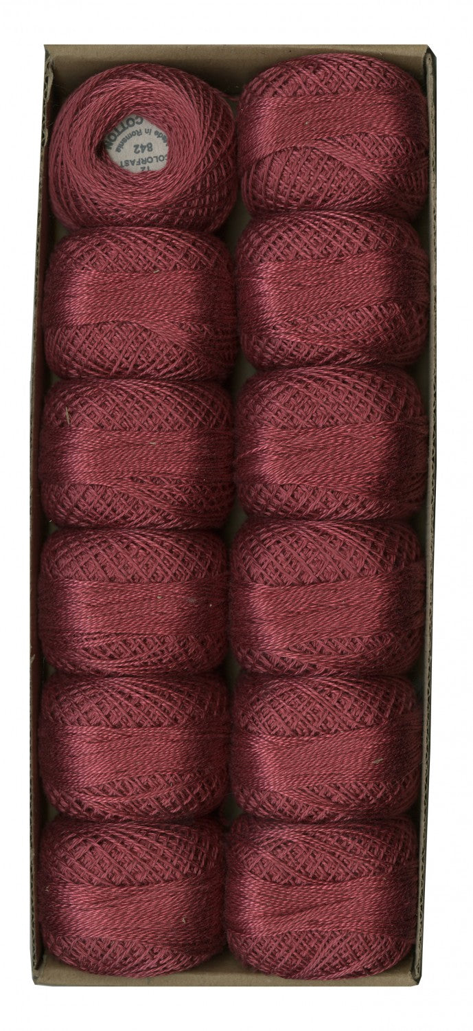 Valdani Pearl Cotton Size 12 Old Rose Medium